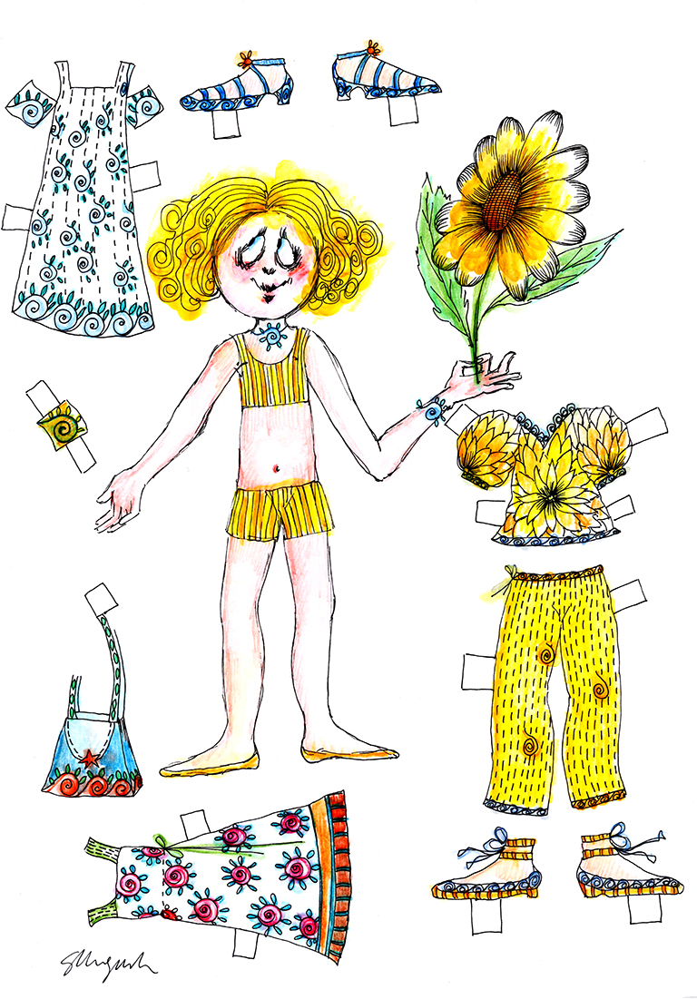 Seasonal Paper Dolls- a Collection | Stefania Morgante