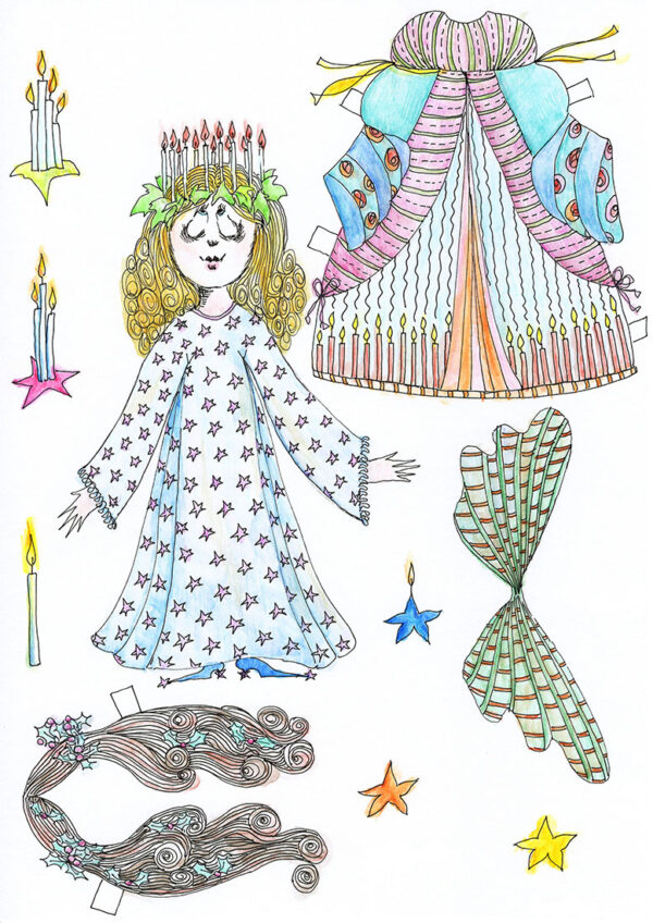 Seasonal Paper Dolls- a Collection | Stefania Morgante