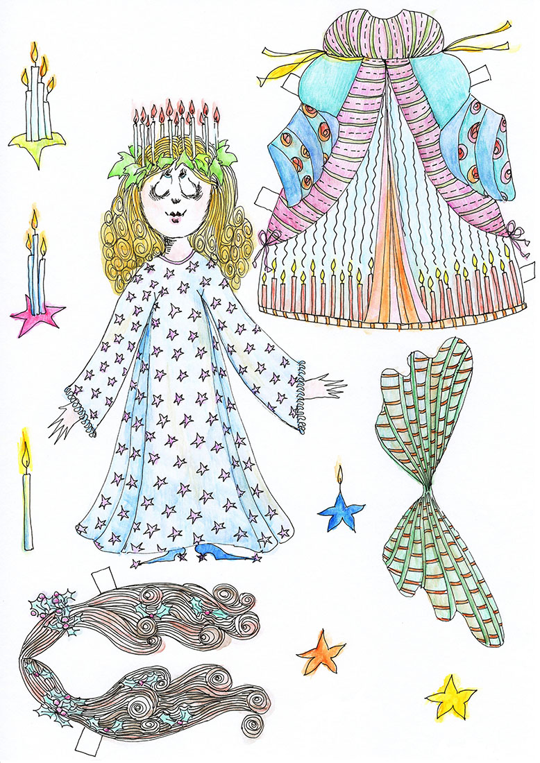 Seasonal Paper Dolls- a Collection | Stefania Morgante