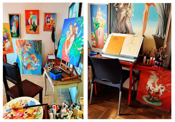 Art studio ideas for small spaces | Stefania Morgante
