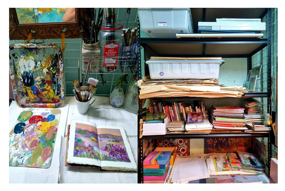 Art studio ideas for small spaces | Stefania Morgante